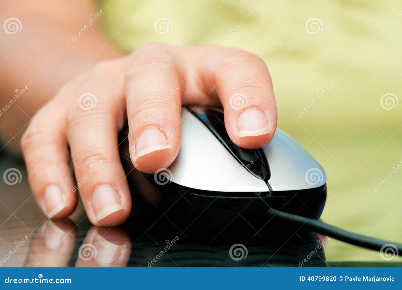 Woman hand holding mouse stock photo. Image of protection - 40799820