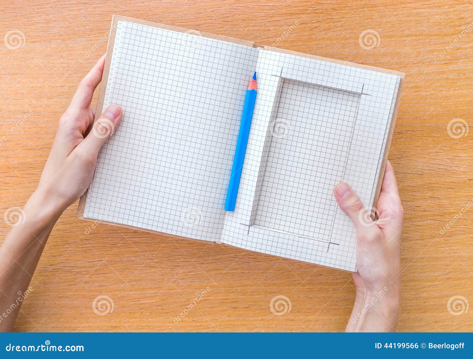 Woman Hand Holding Notebook Stock Photo - Image of finger, drawing ...