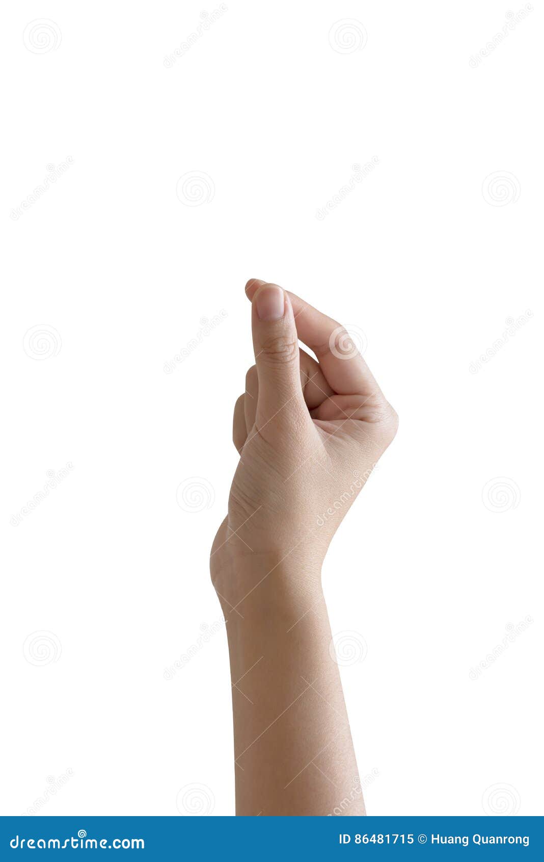 Woman Hand Holding an Object Stock Image - Image of empty, gesture ...
