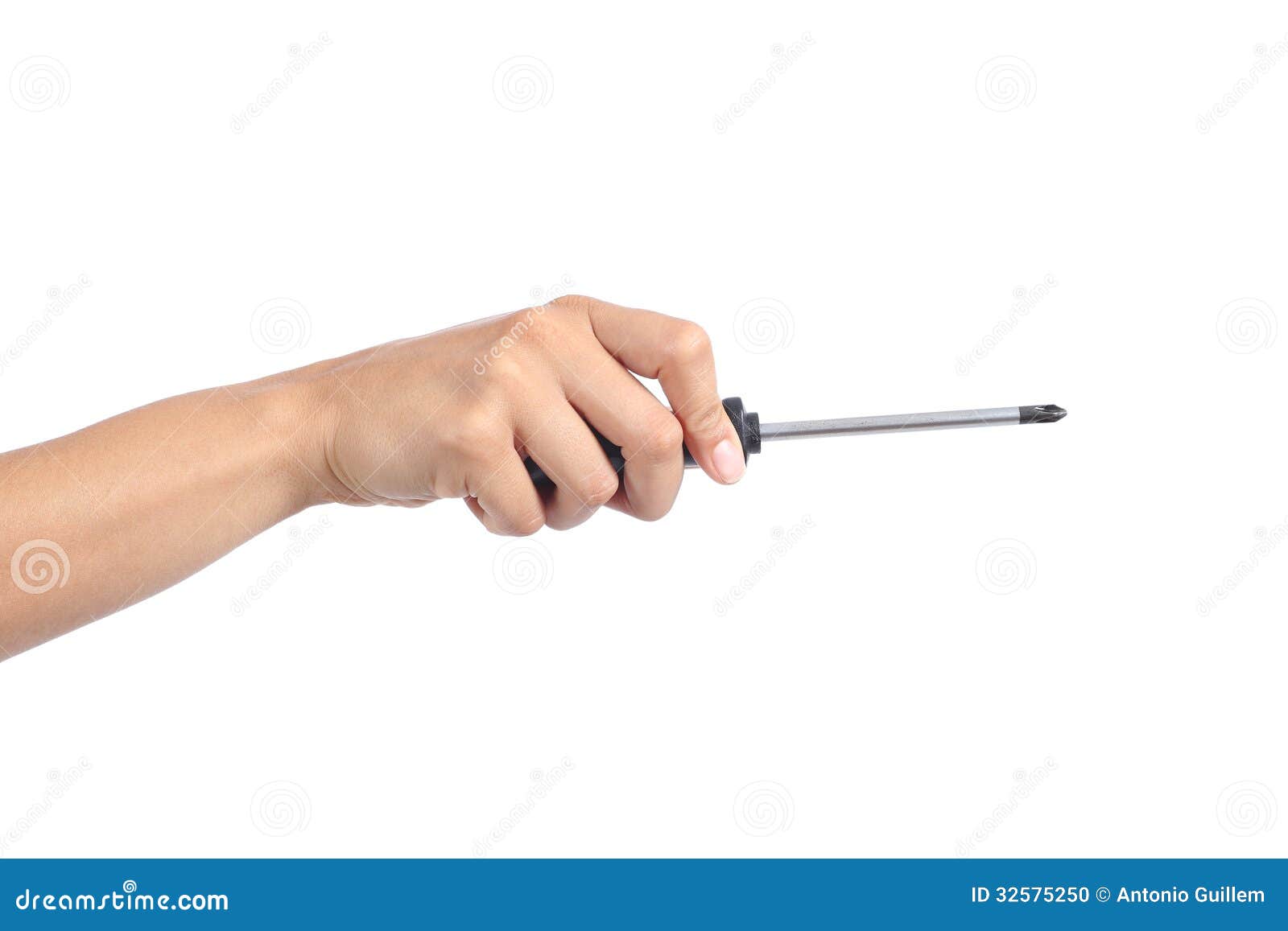 Woman Hand Holding a Phillips Screwdriver Stock Photo - Image of ...