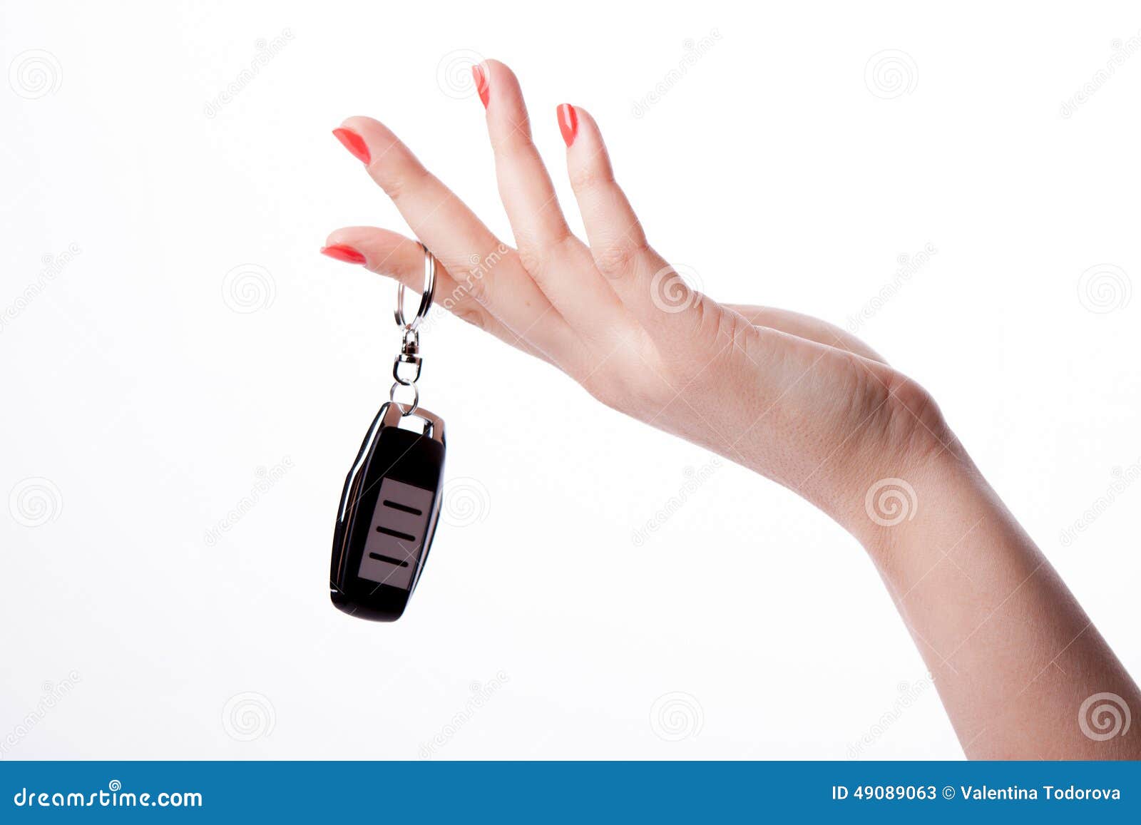 Woman Hand Holding Remote Control Stock Image - Image of closeup ...