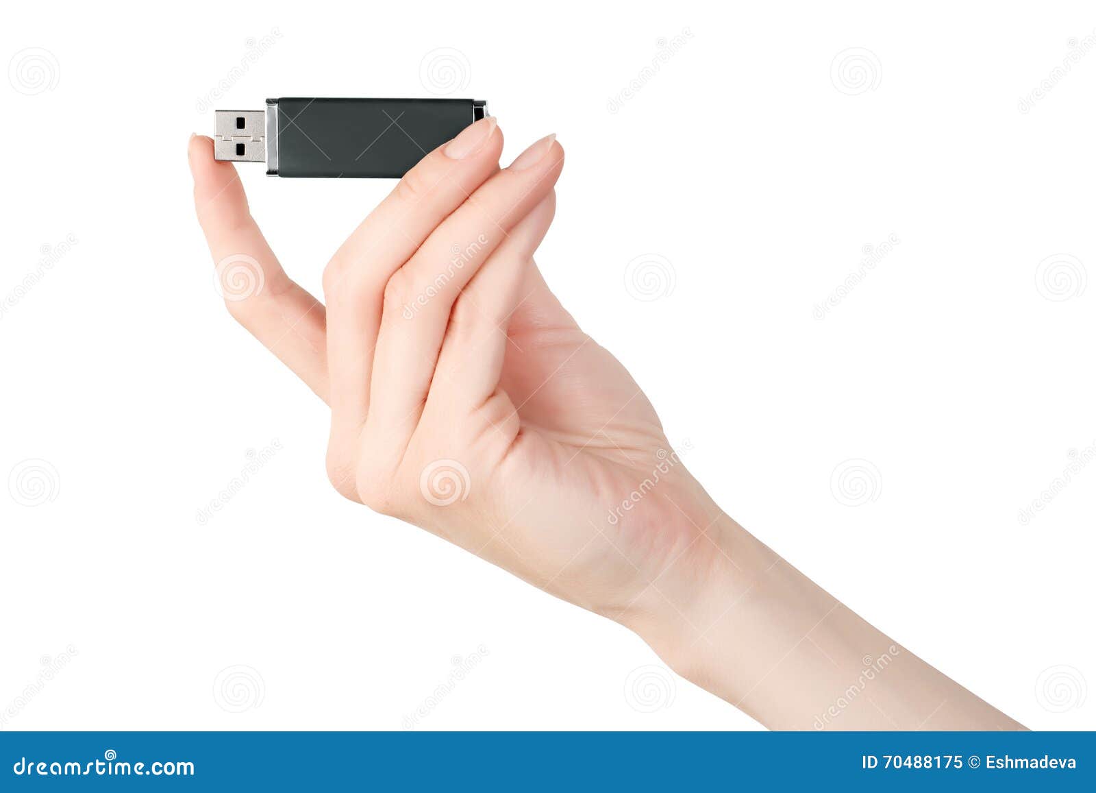 Woman Hand Holding Usb Flash Memory Card Stock Image - Image of ...