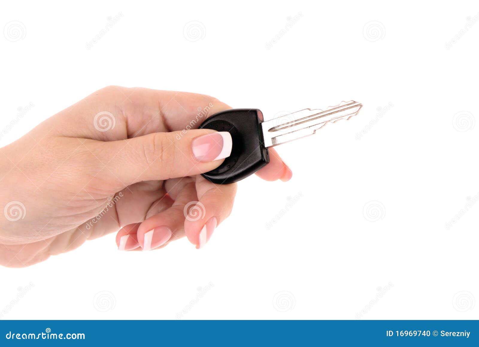 Woman Hand with Keys Isolated Stock Photo - Image of business, metal ...