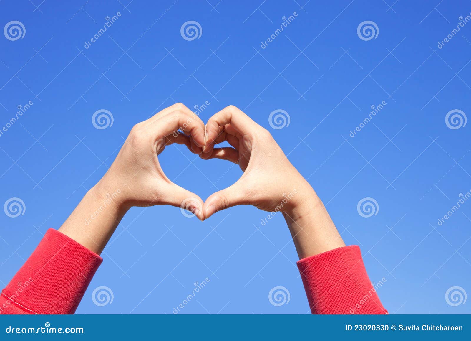 Woman Hand Making Sign Heart Stock Photo - Image of expressing, hand ...