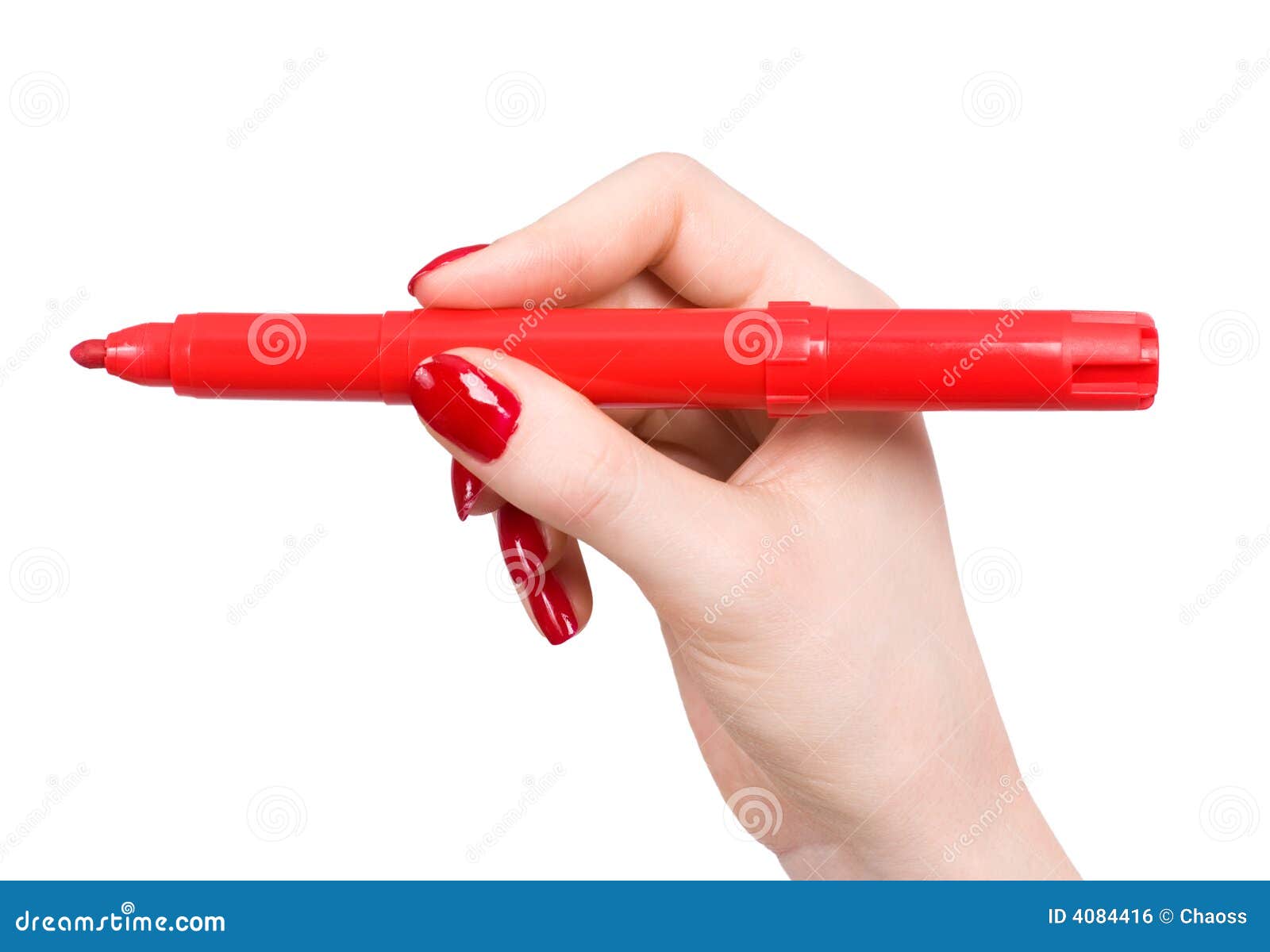 Woman hand with marker stock photo. Image of holding, marker - 4084416