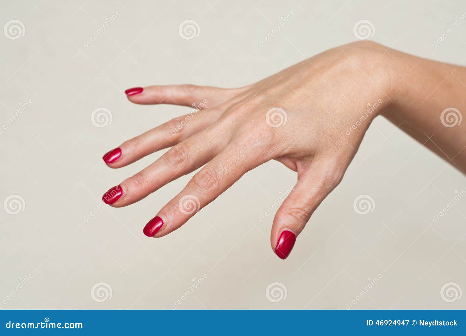 Woman Hand with Nail Polish Stock Image - Image of care, woman: 46924947