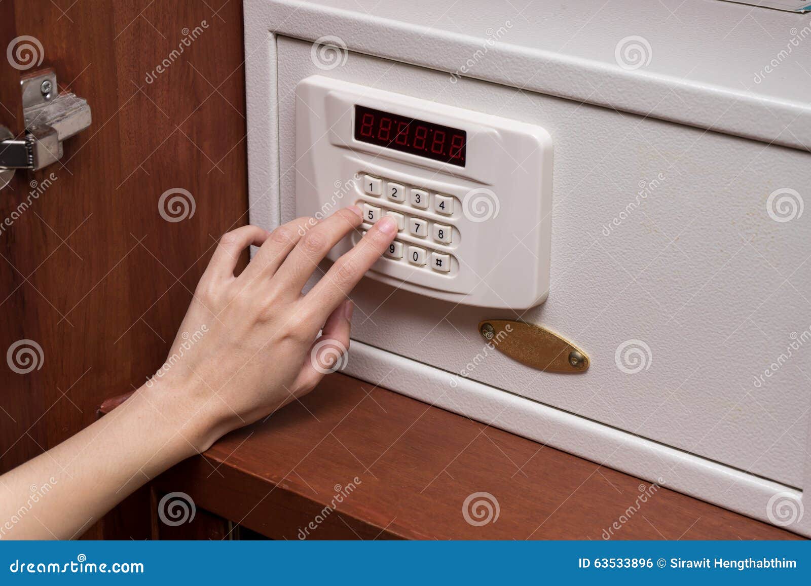 Woman Hand Opened a Safe, Close Up Stock Photo - Image of deposit ...