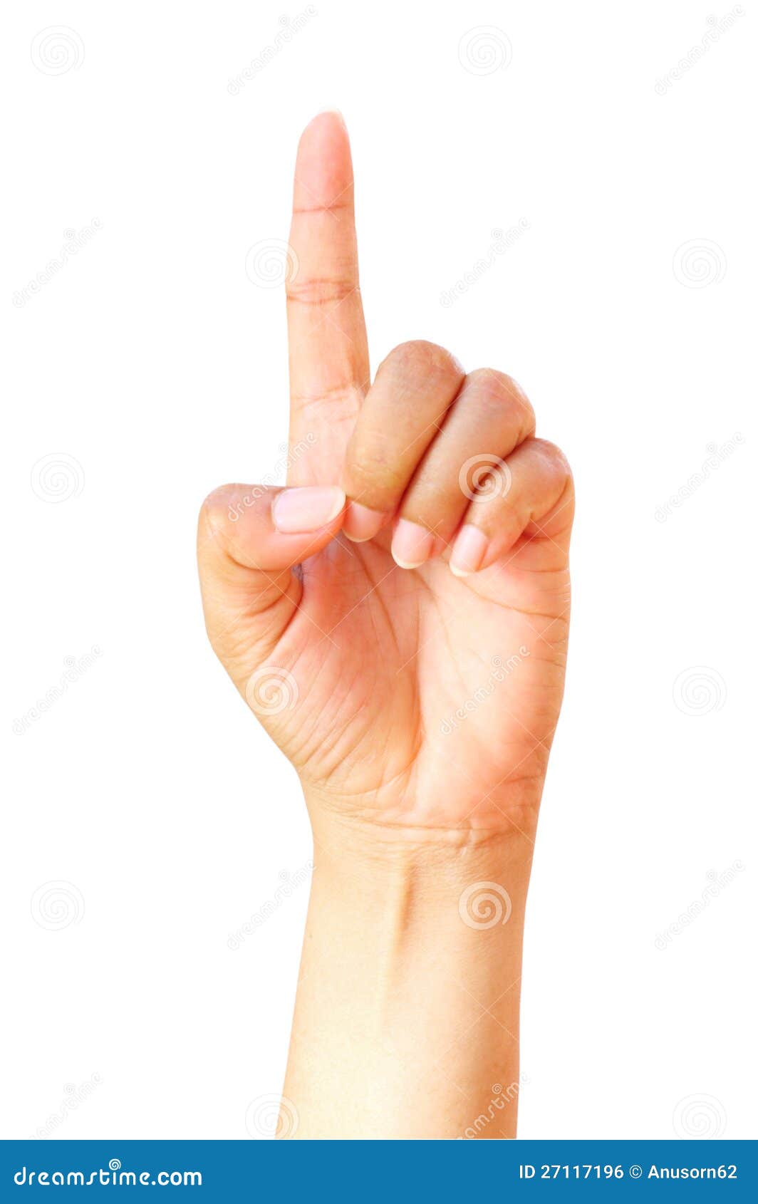 Woman hand point up stock photo. Image of abstract, isolated - 27117196