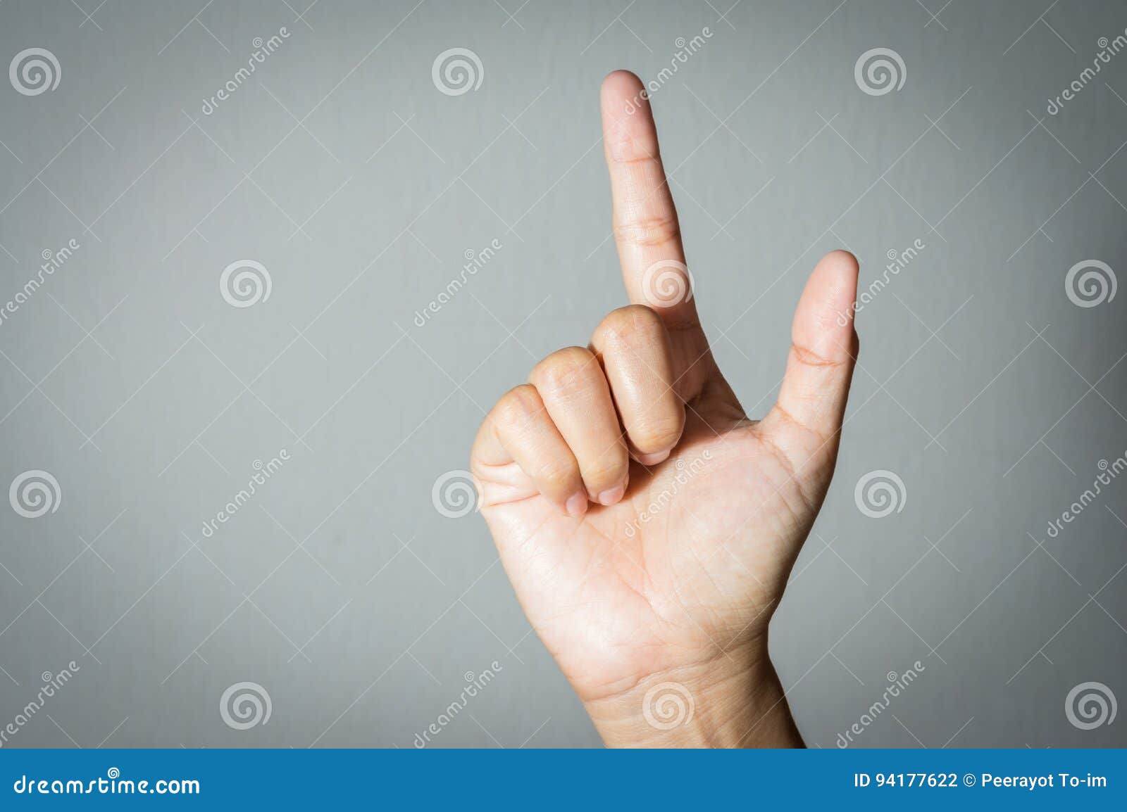 Woman Hand Pointing Fingers. Stock Photo - Image of symbol, female ...