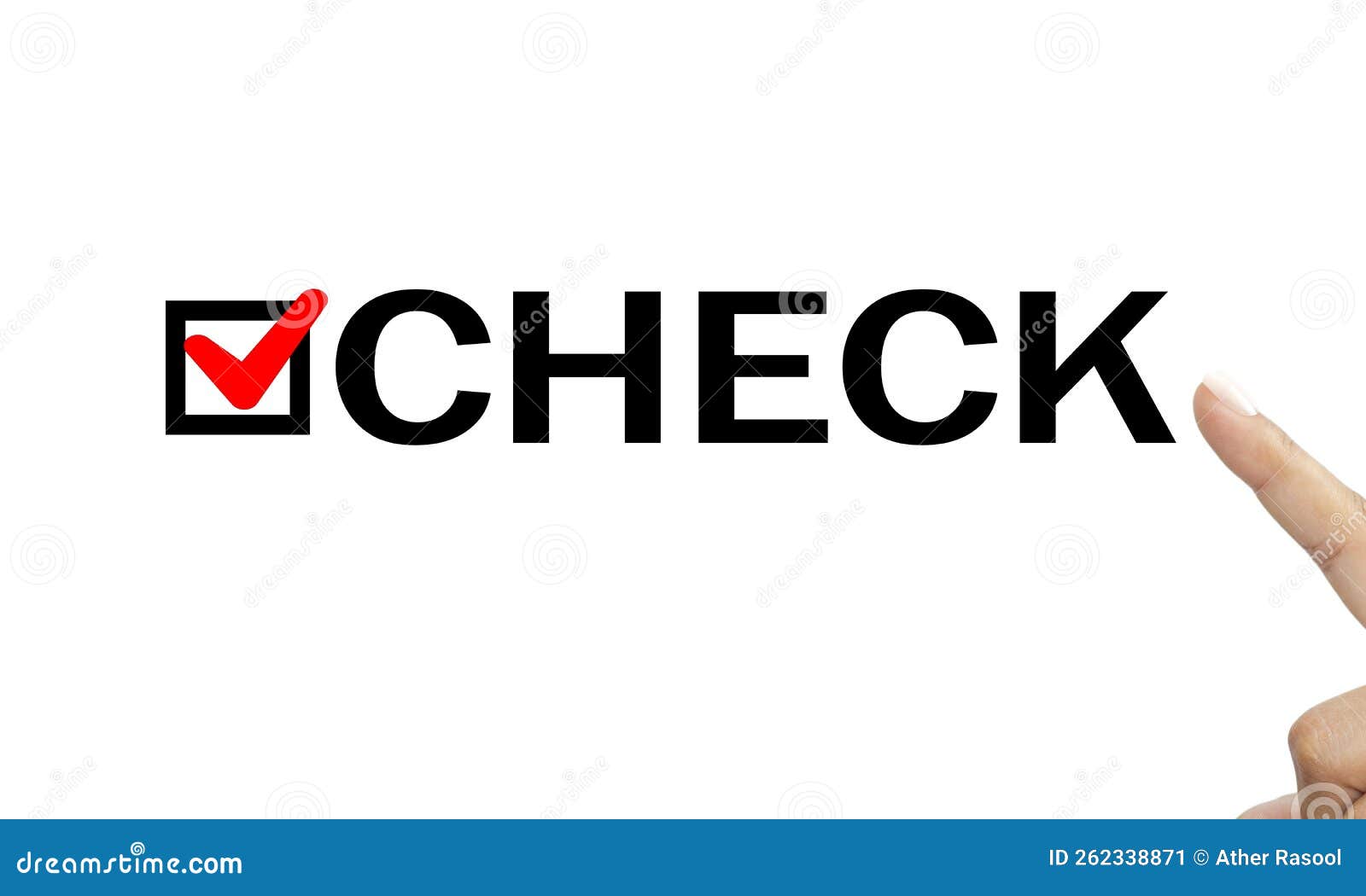 Woman Hand Pointing ,Human S Hand Pointing at "CHECK" Word on ...