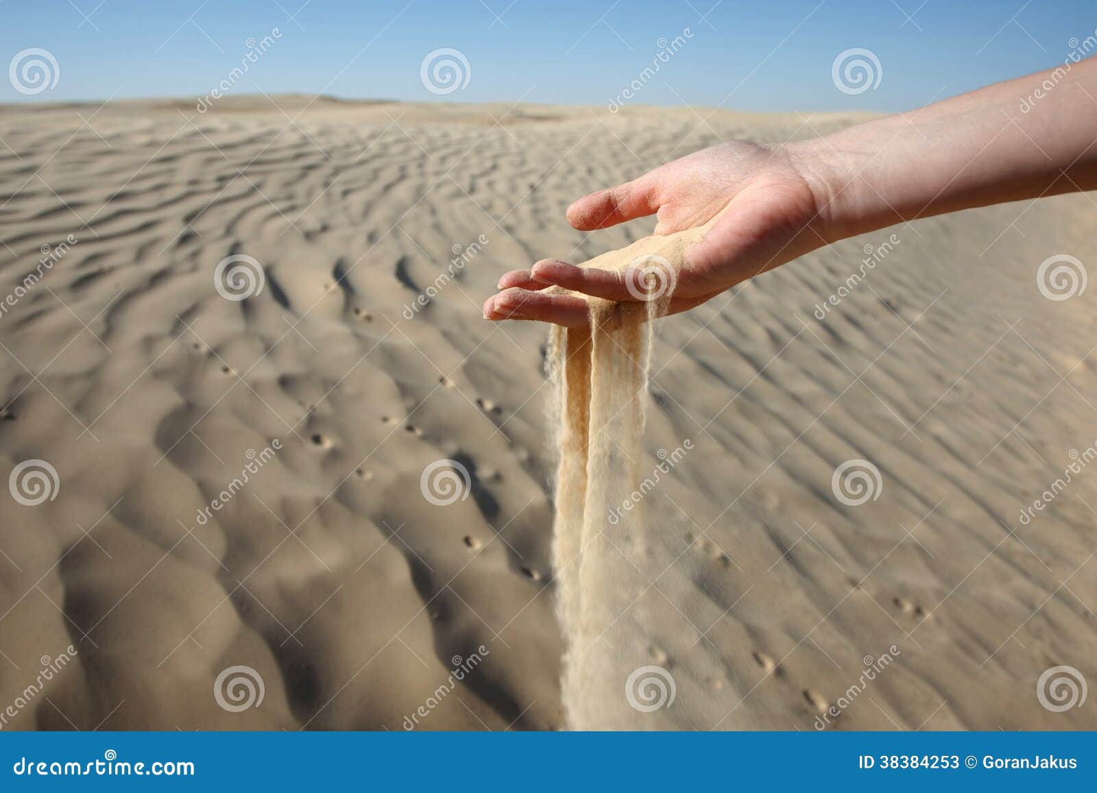 Woman hand in the sand stock image. Image of lines, horizon - 38384253