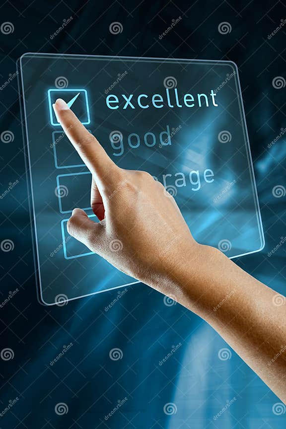 Woman hand on screen stock photo. Image of hand, transaction - 18947034