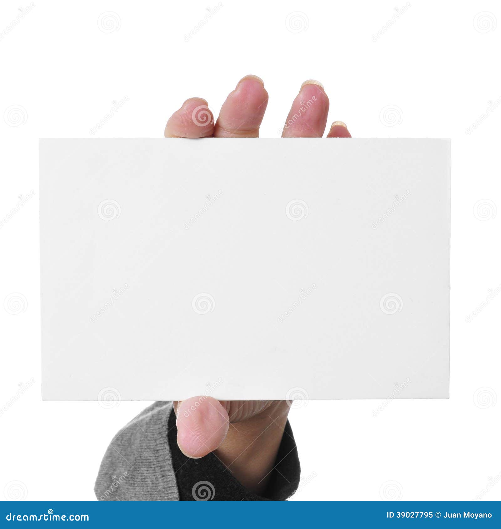 Woman Hand Showing a Blank Signboard Stock Image - Image of empty ...