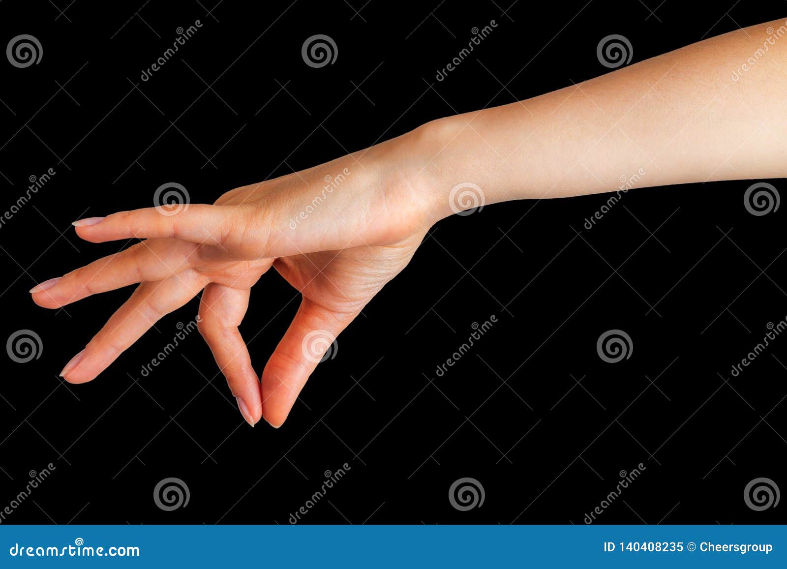 Woman Hand Showing Picking Up Pose Or Holding Something Stock Image Image Of Open Idea 140408235