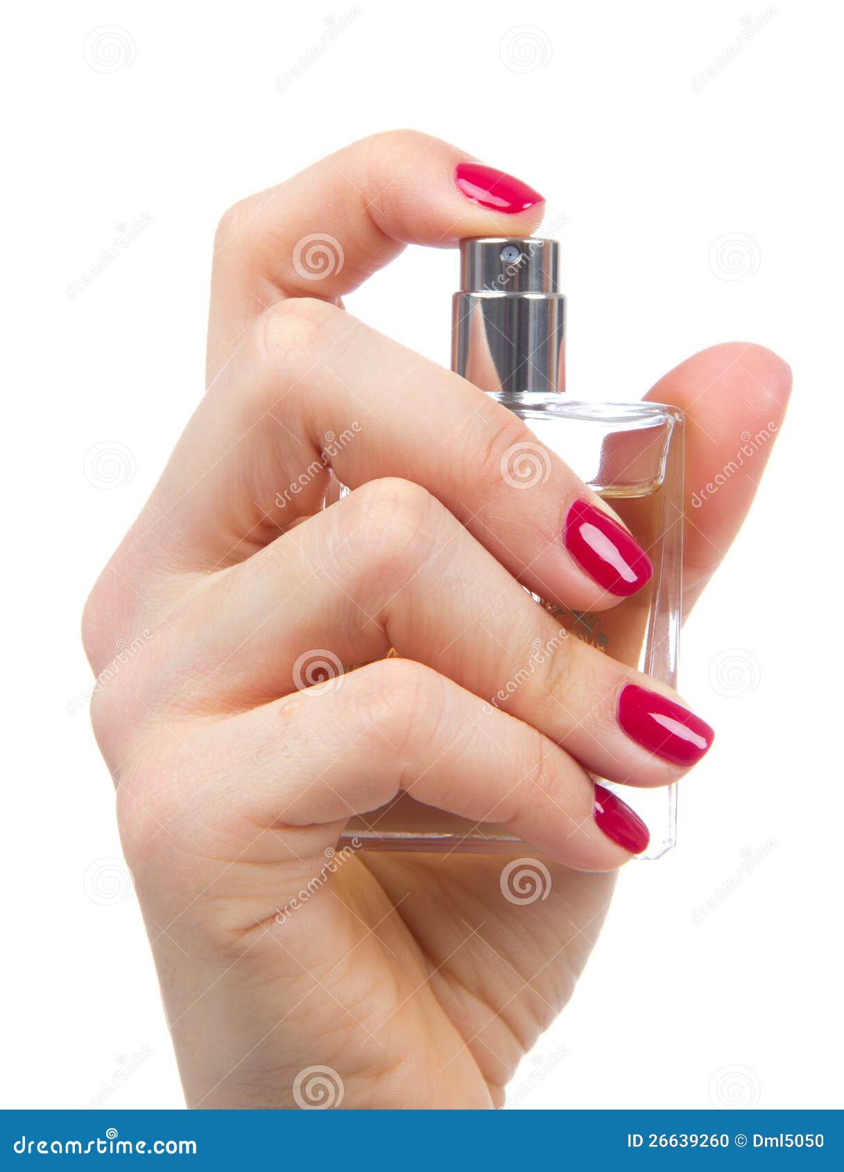 Woman Hand Spraying Perfume Stock Photo - Image of holding, merchandise ...