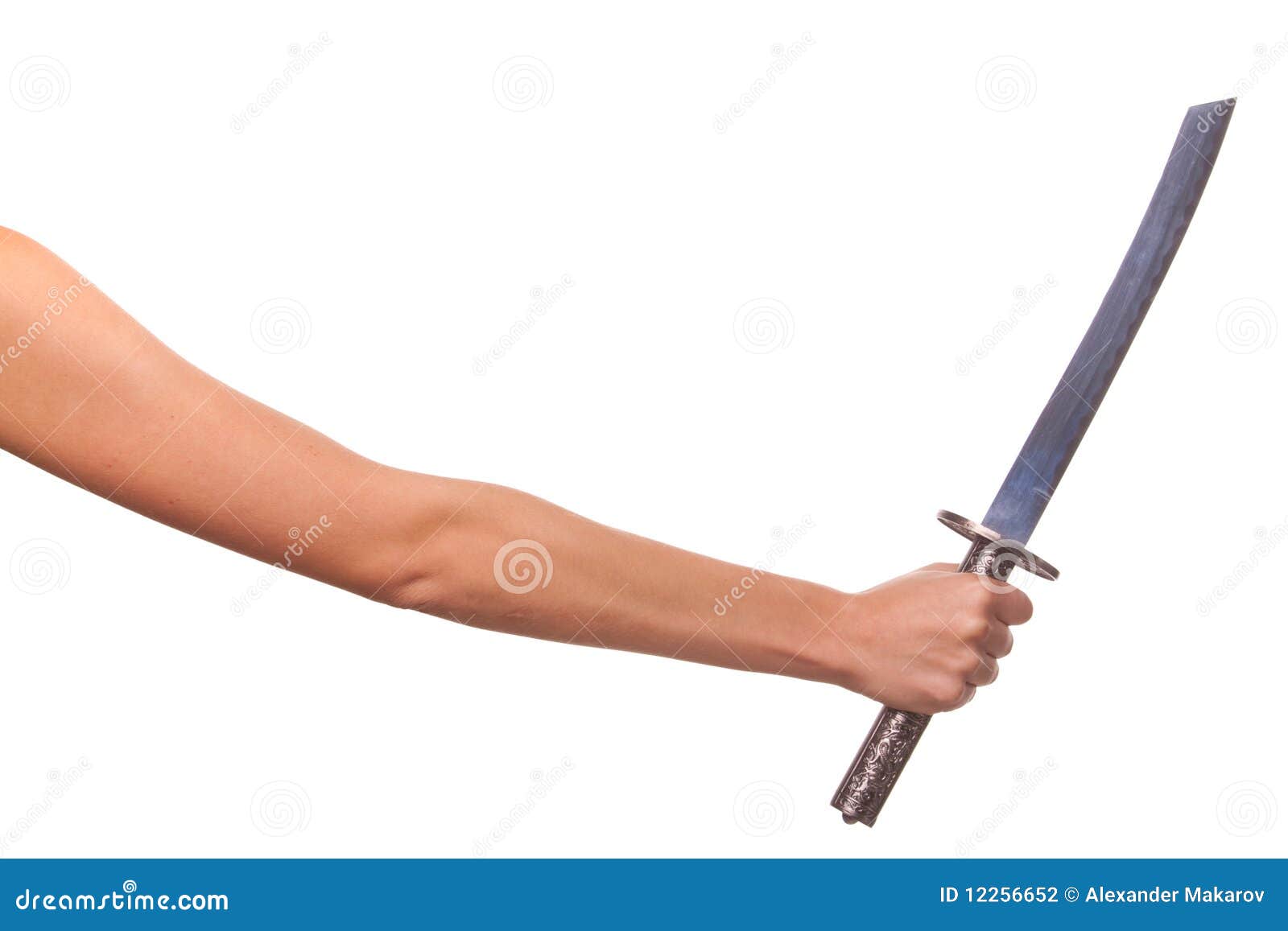 Woman Hand And Sword. Stock Photography - Image: 12256652