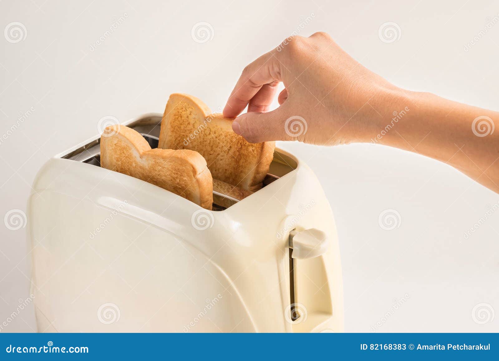 Man Taking Out Bread View From Inside The Oven Royalty-Free Stock Photo ...