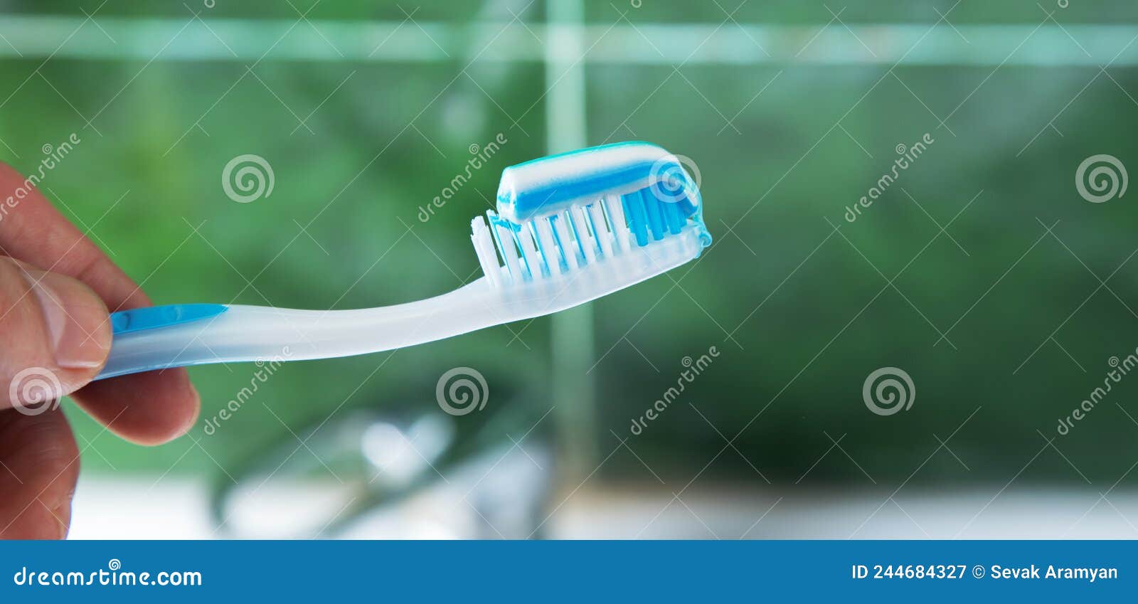 Woman Hand Toothbrush in the Bathroom Stock Image - Image of woman ...