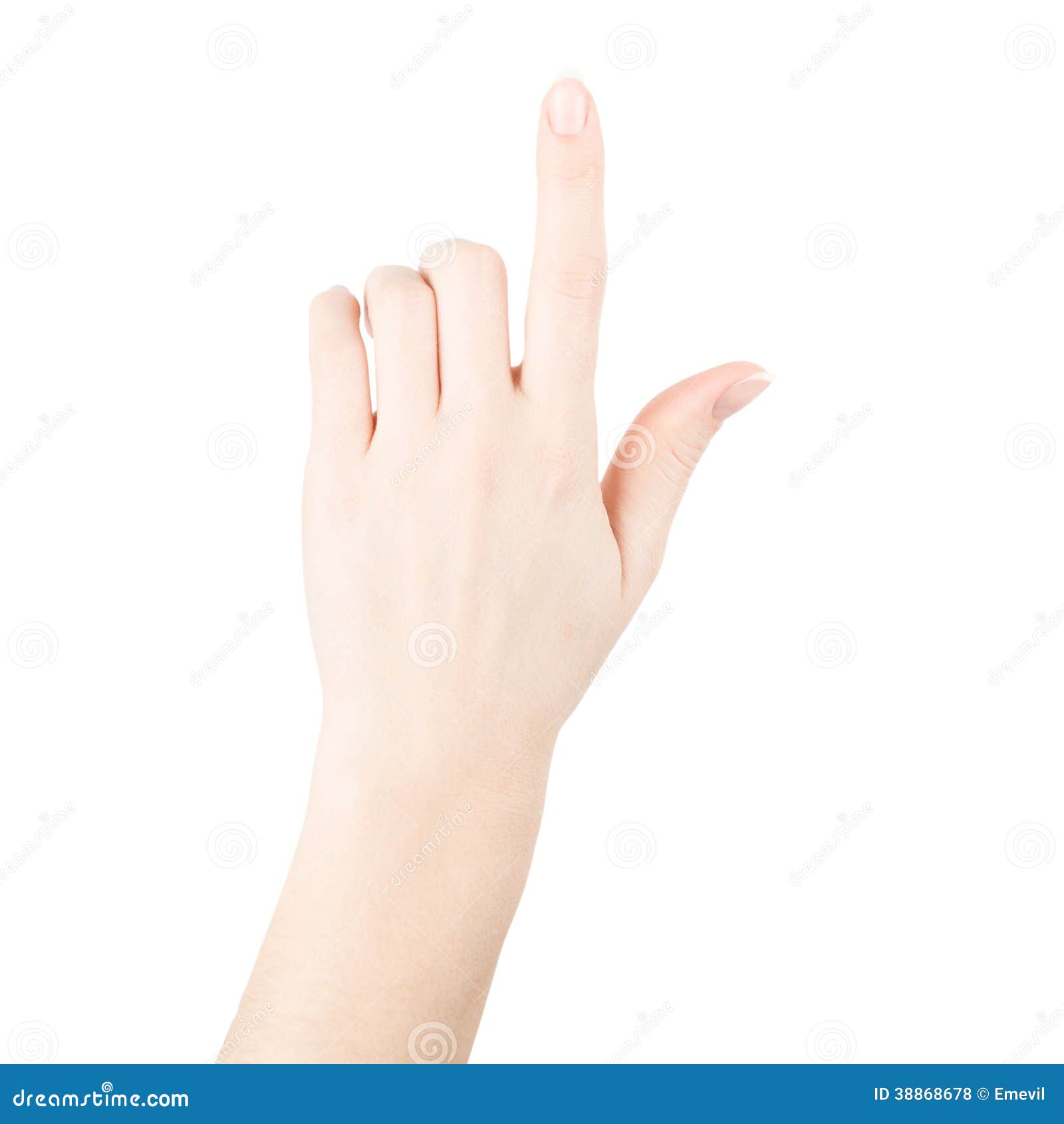 Woman hand touching screen stock photo. Image of isolated - 38868678