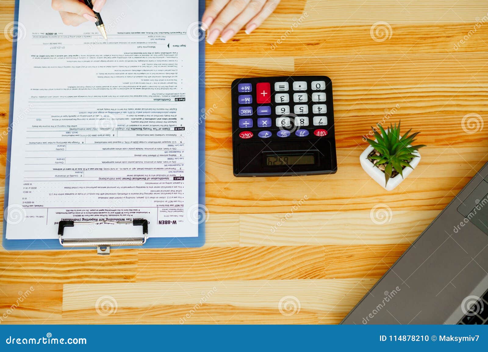 Woman Hand Writing or Signing in a Document Editorial Image - Image of ...