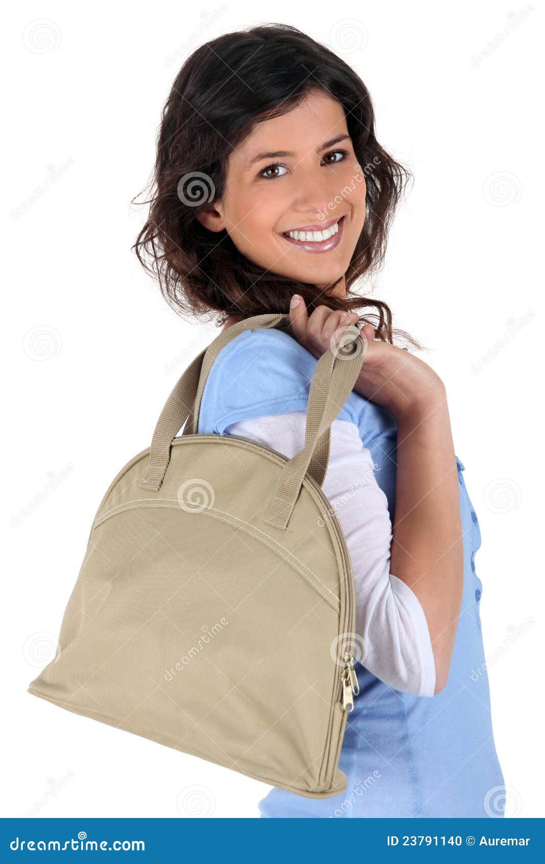 Woman with handbag stock photo. Image of foot, hung, blue - 23791140