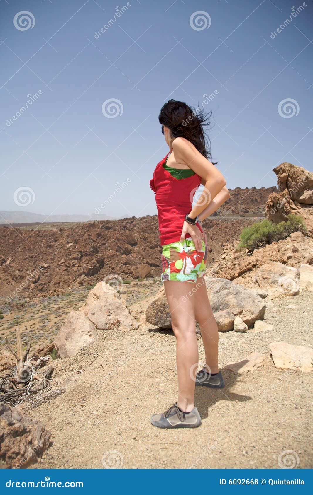 Woman with hands on back stock photo. Image of shoulder - 6092668