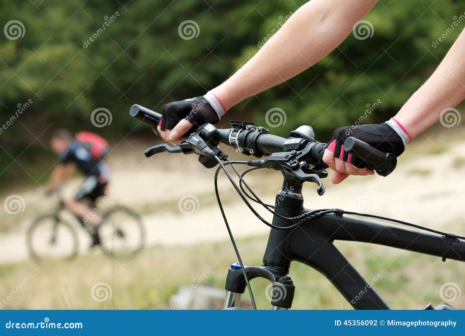 Woman Hands on Bicycle Handle Bars Stock Photo - Image of cycle, life ...