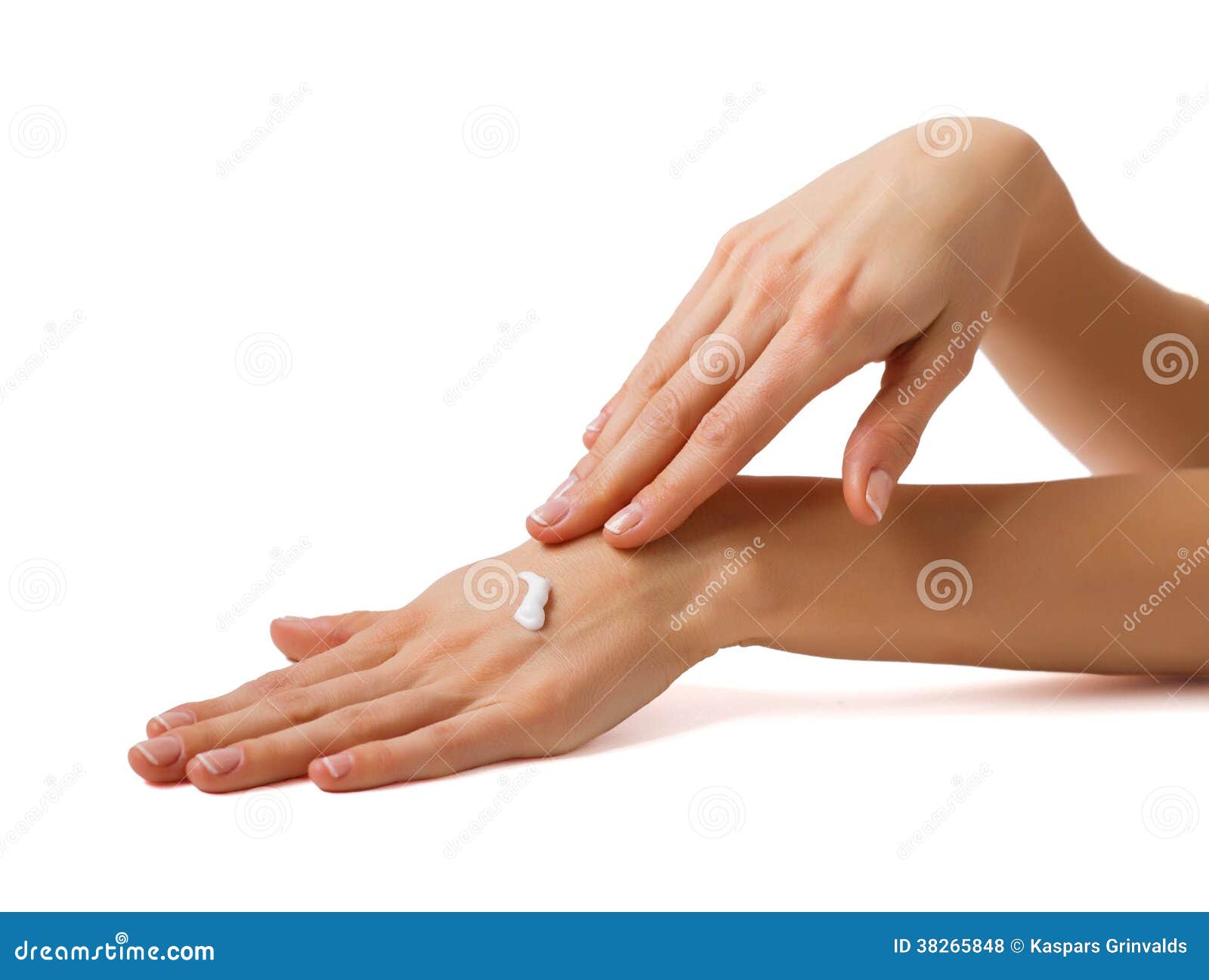 Woman hands with cream stock photo. Image of bodypart - 38265848