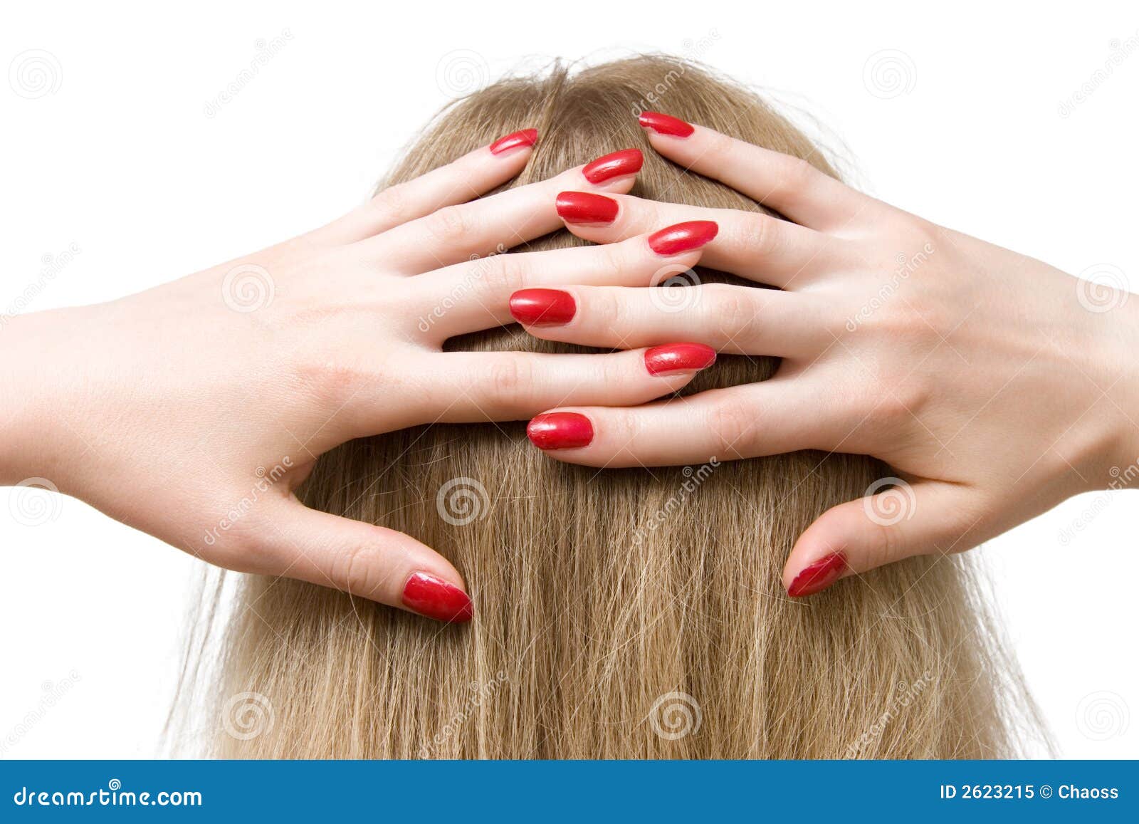Woman hands on head stock image. Image of beauty, care - 2623215