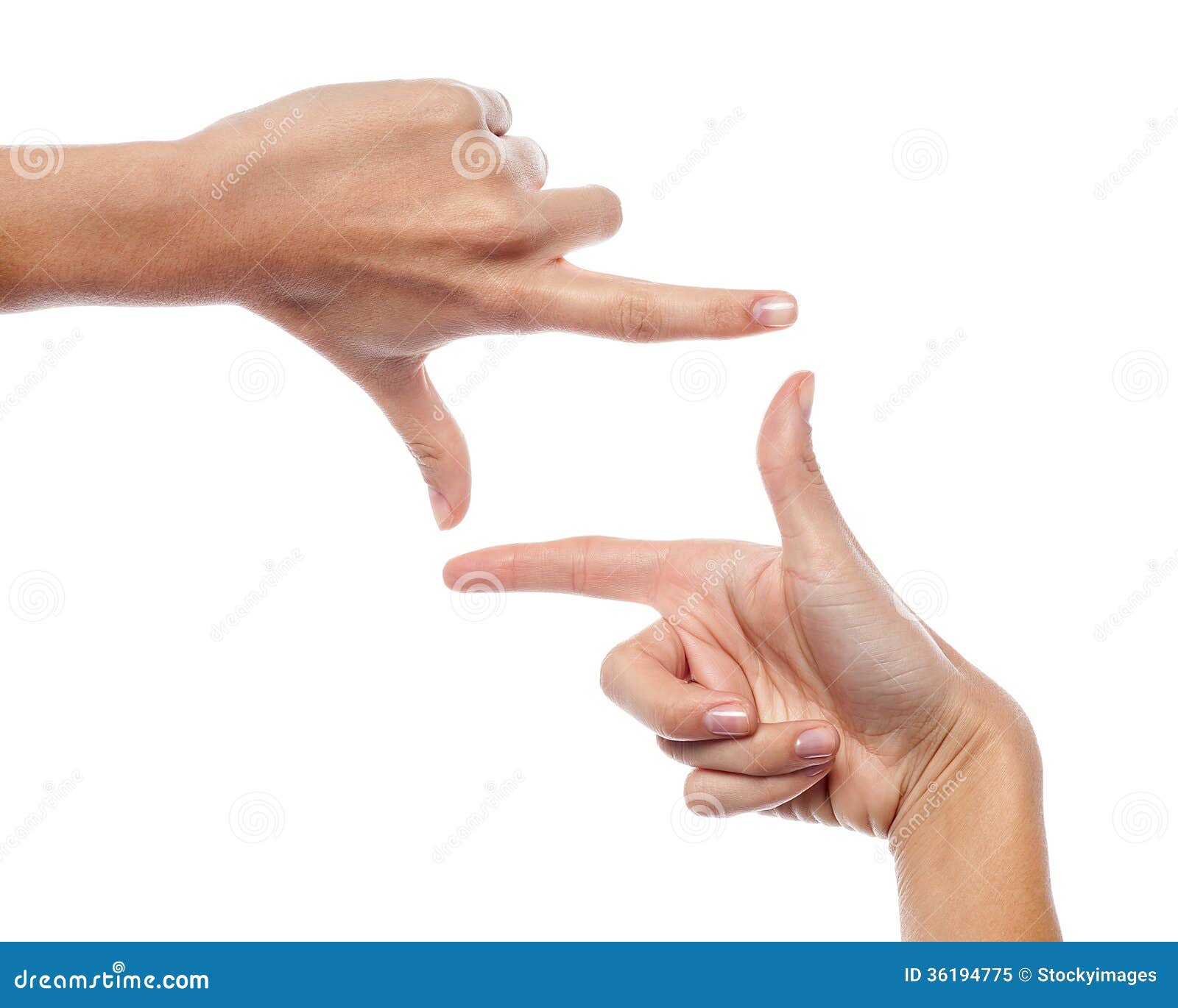 Woman Hands Making a Cool Frame Stock Image - Image of creativity ...