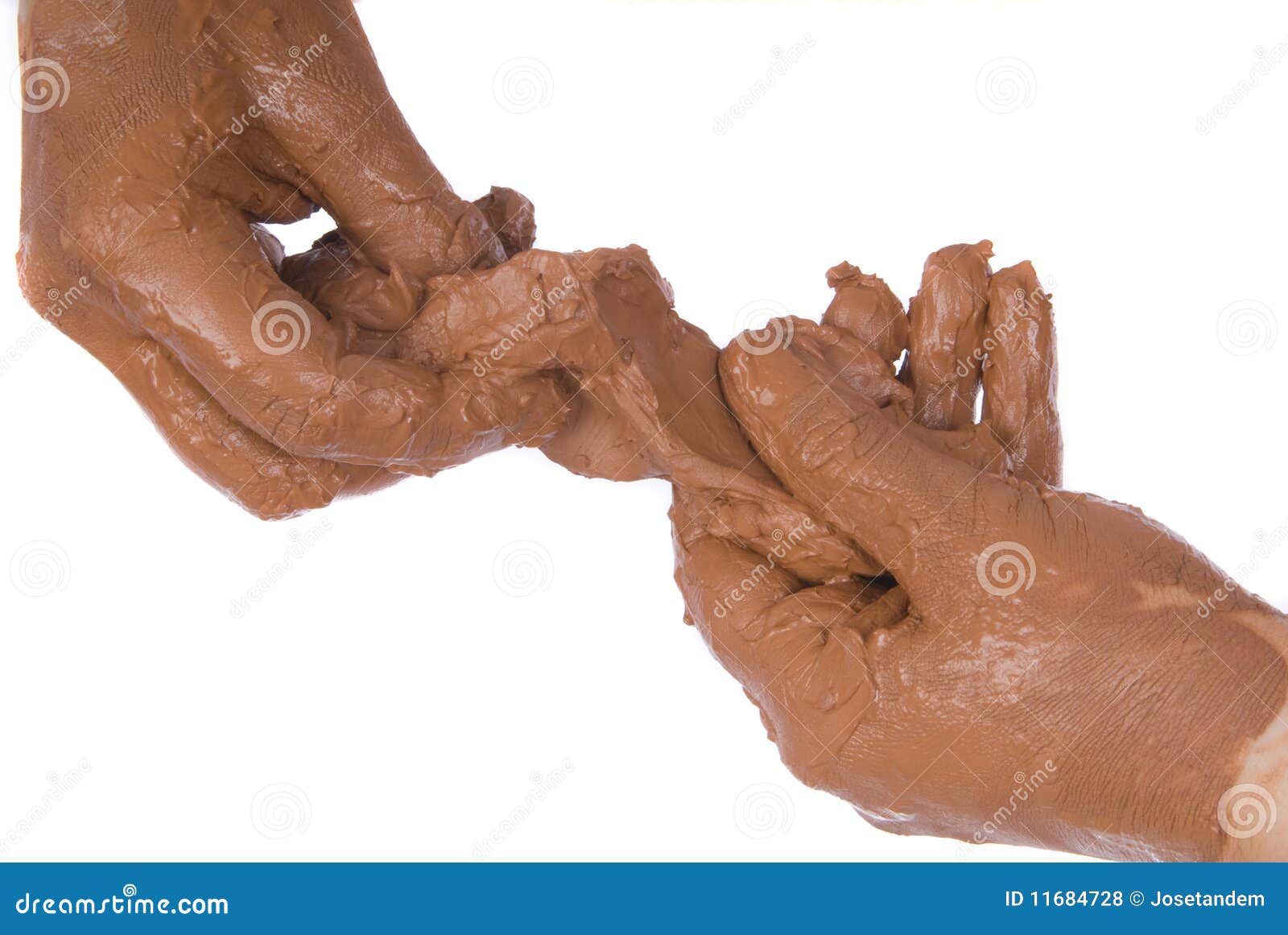 Woman hands preparing mud stock photo. Image of loam - 11684728