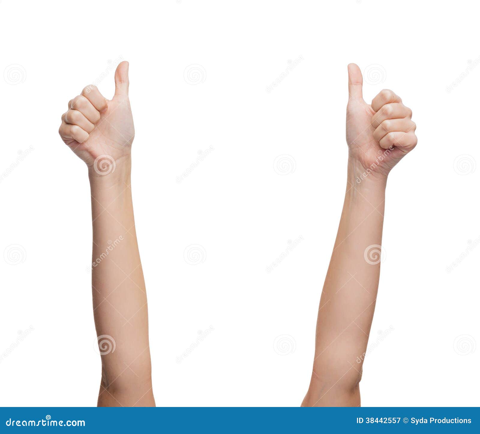 Woman Hands Showing Thumbs Up Stock Image - Image of gesturing ...