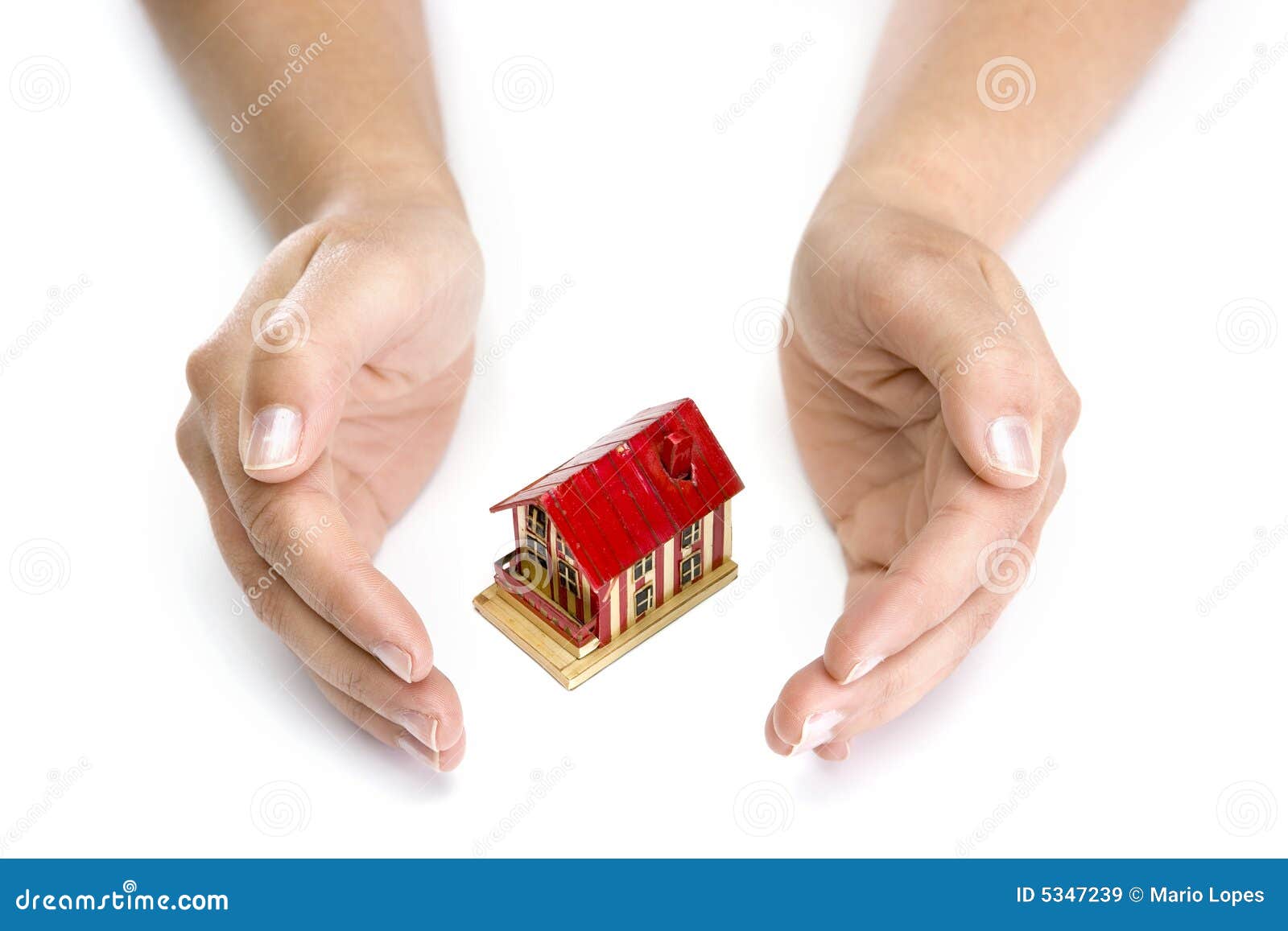 Woman Hands with Small House - Real State Concept Stock Image - Image ...