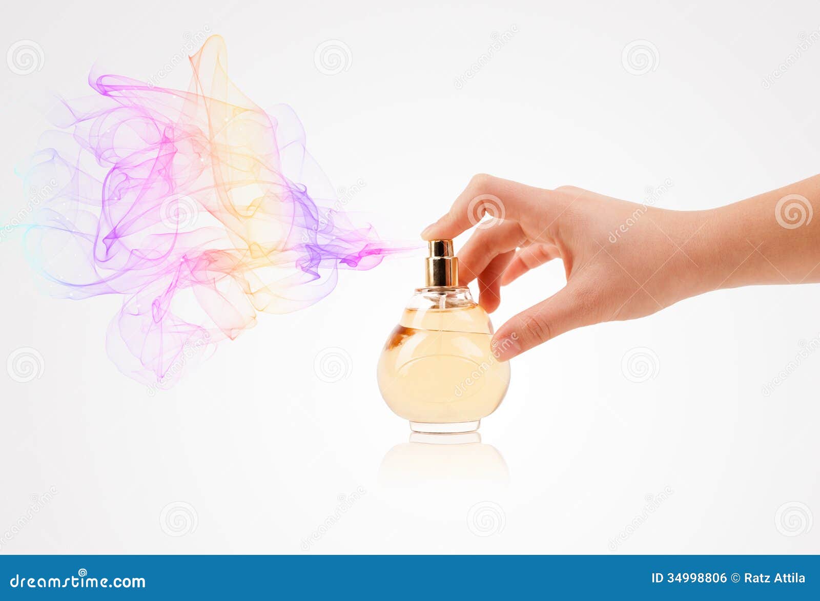 Woman Hands Spraying Perfume Stock Photo - Image of abstract, bouquet ...