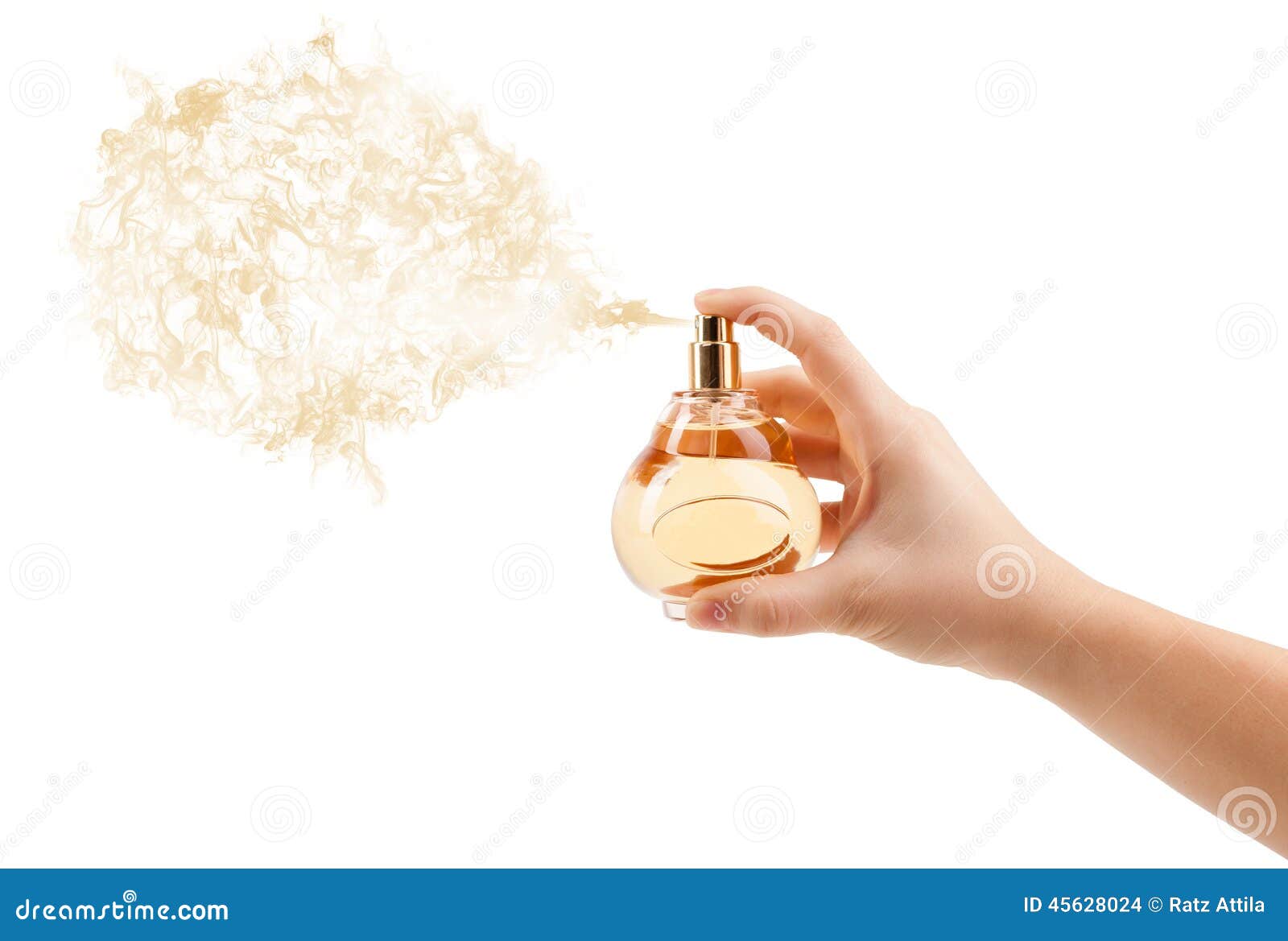 Woman Hands Spraying Perfume Stock Photo - Image of incense, hand: 45628024