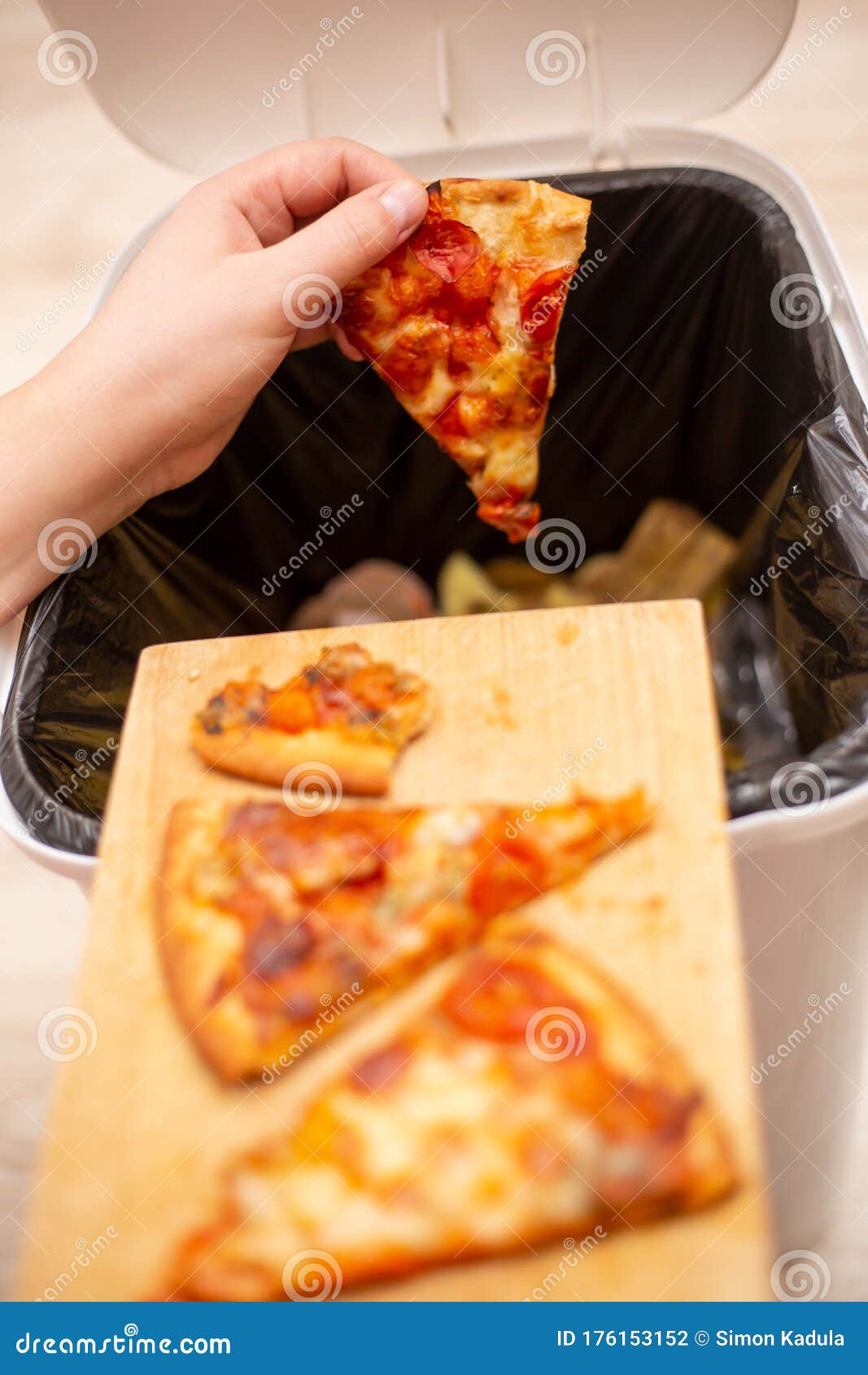 Throwing Food Leftovers In Garden Compost Pile. Recycling Organic ...