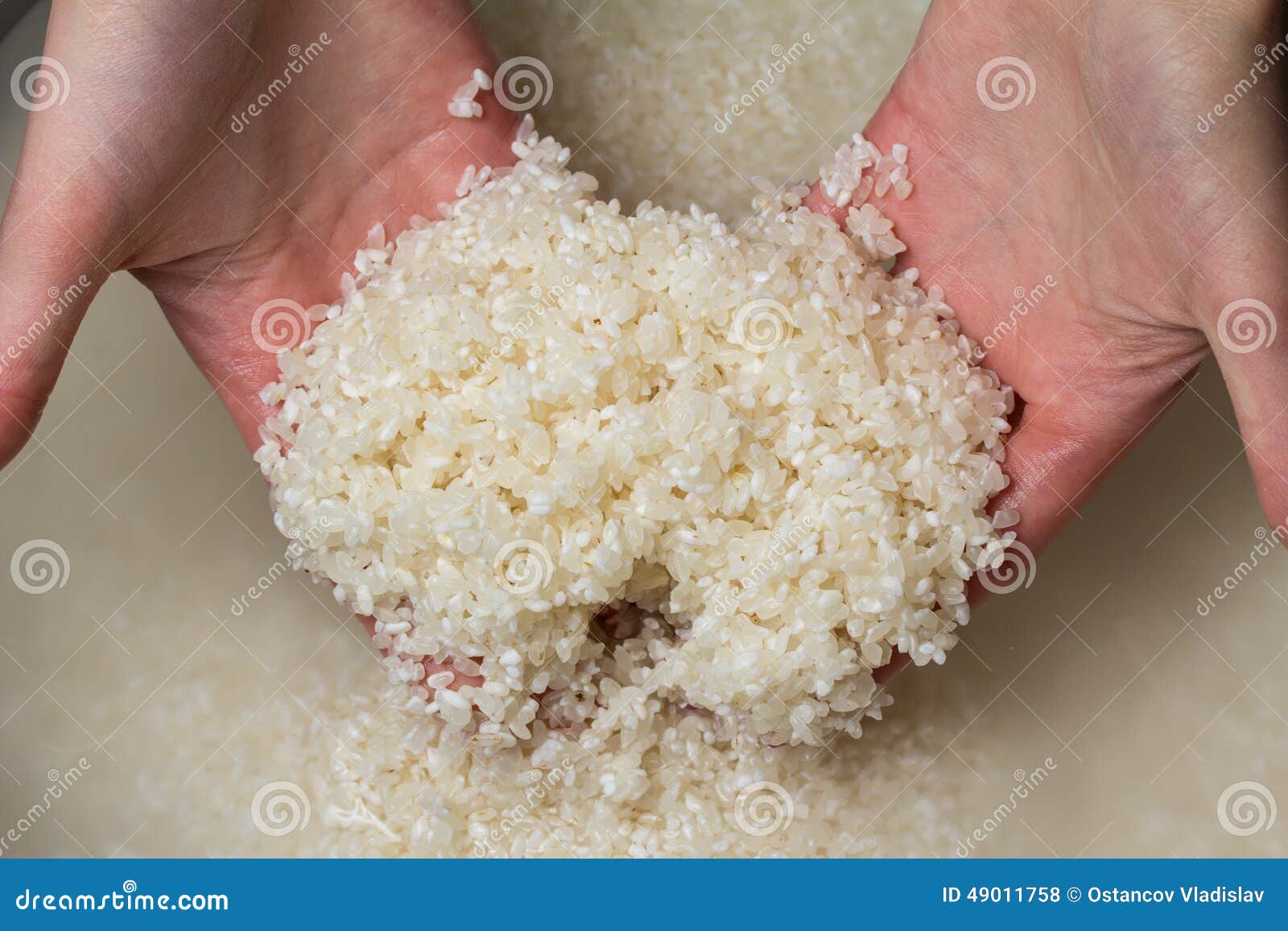 Wash Rice With Water In The Bowl Stock Photography | CartoonDealer.com ...
