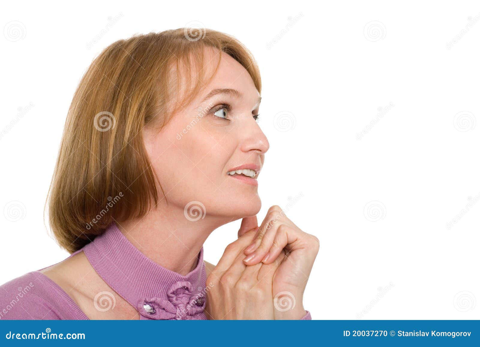 Woman with a happy look stock photo. Image of looking - 20037270