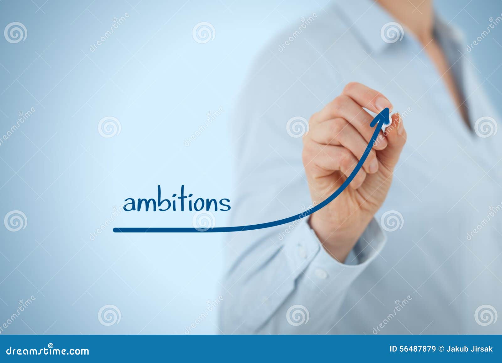 Woman has ambitions stock image. Image of personnel, development - 56487879