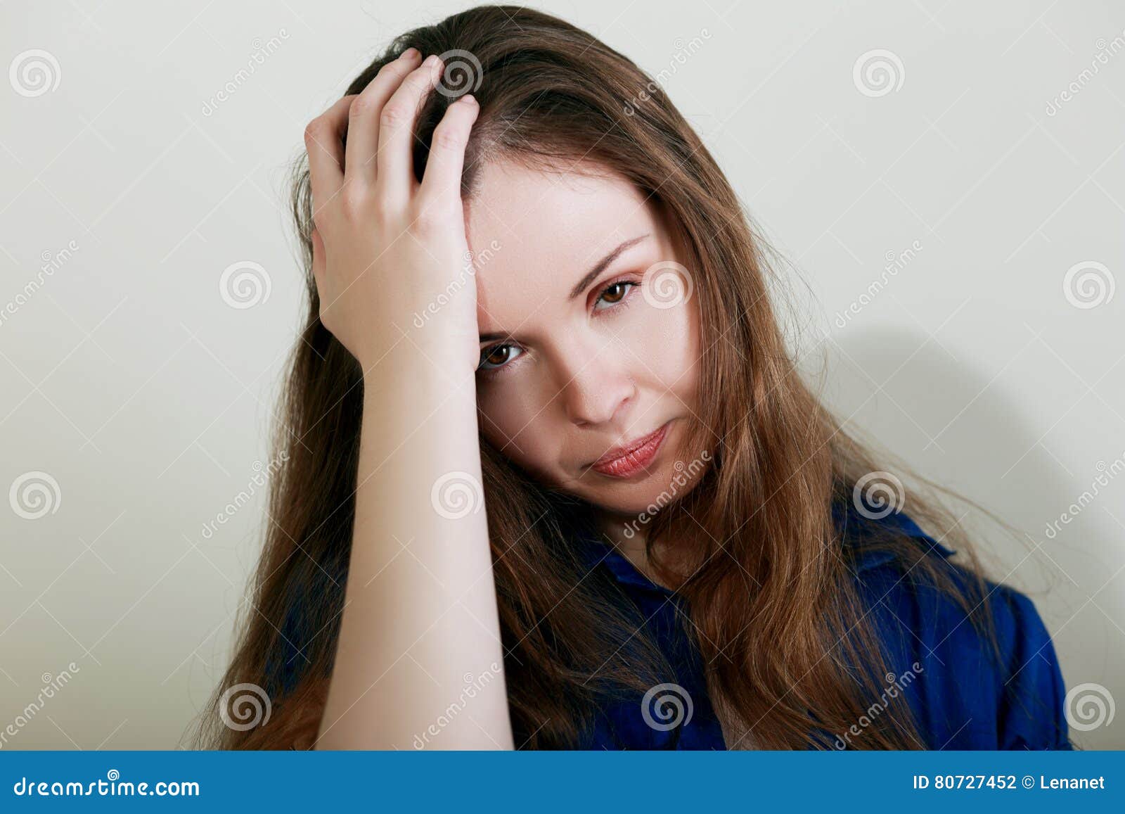 Woman has problem stock photo. Image of defeat, anger - 80727452