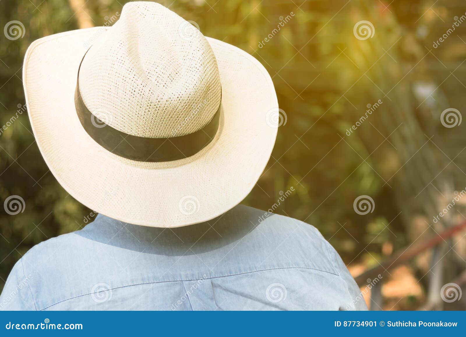 Woman Hat stock image. Image of holding, farmer, enjoying - 87734901