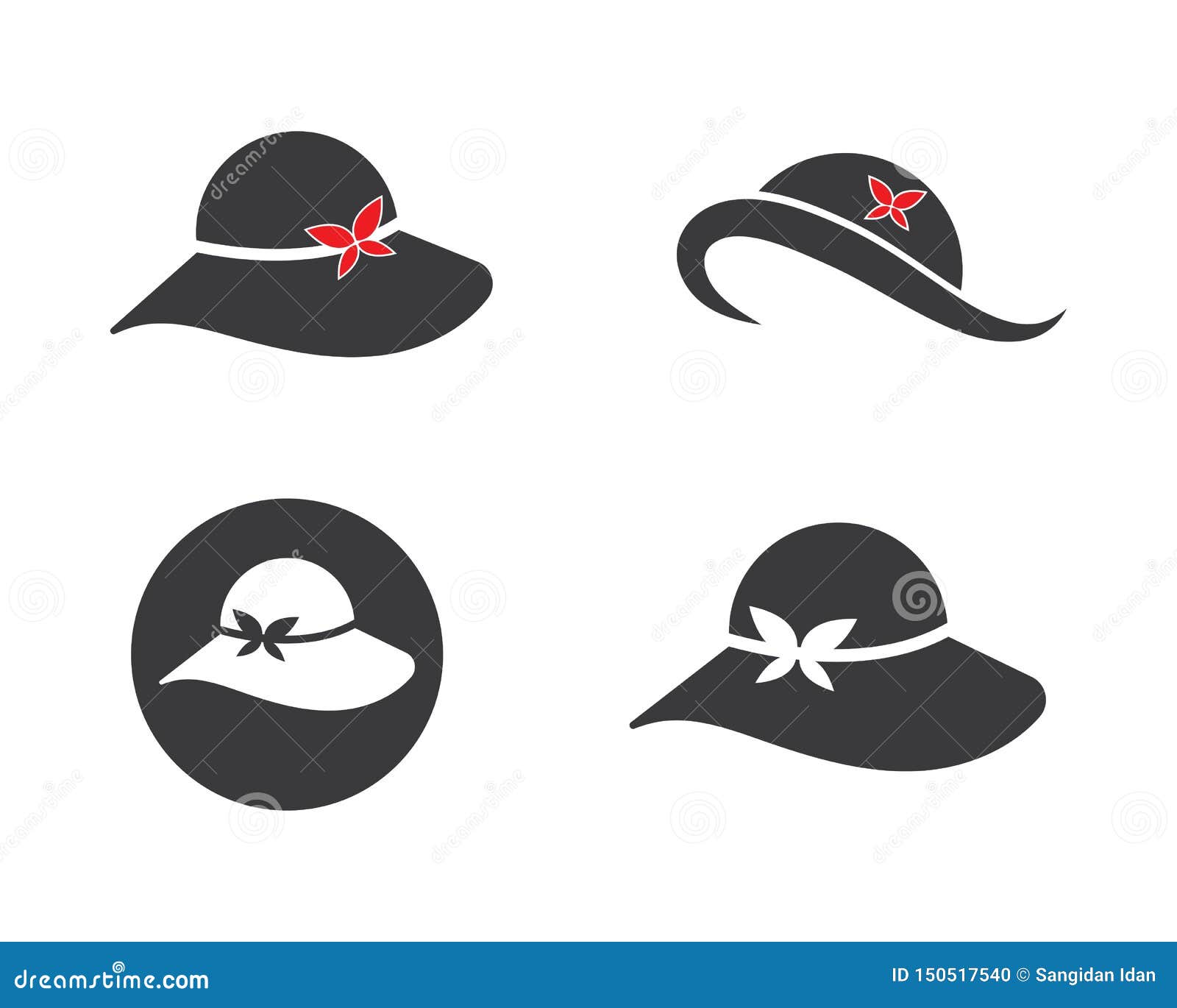 Woman Hat Icon Logo Vector Illustration Design Stock Vector ... Woman Hat Icon Logo Vector Illustration Design Stock Vector ...