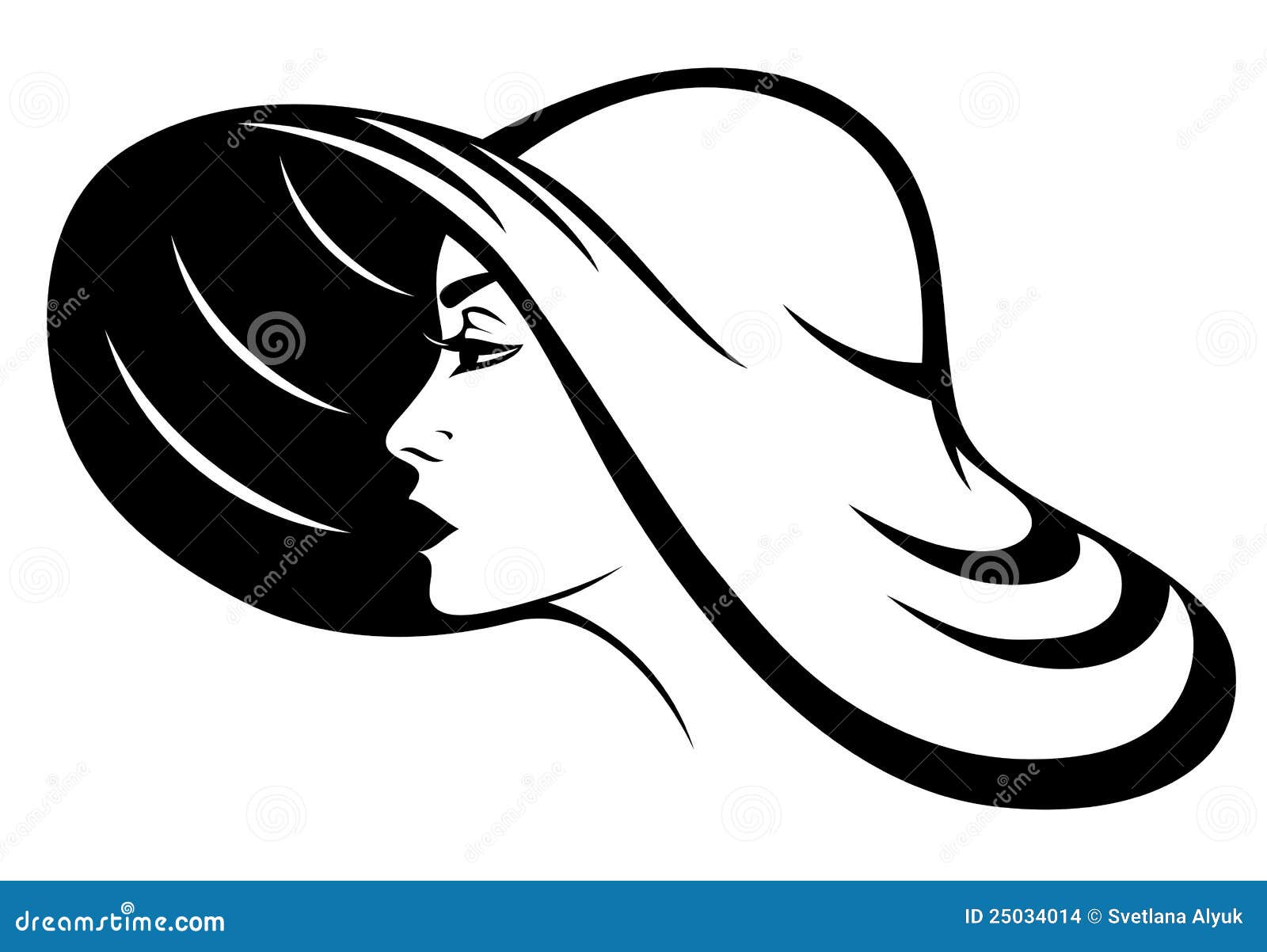 Woman With A Hat Vector
