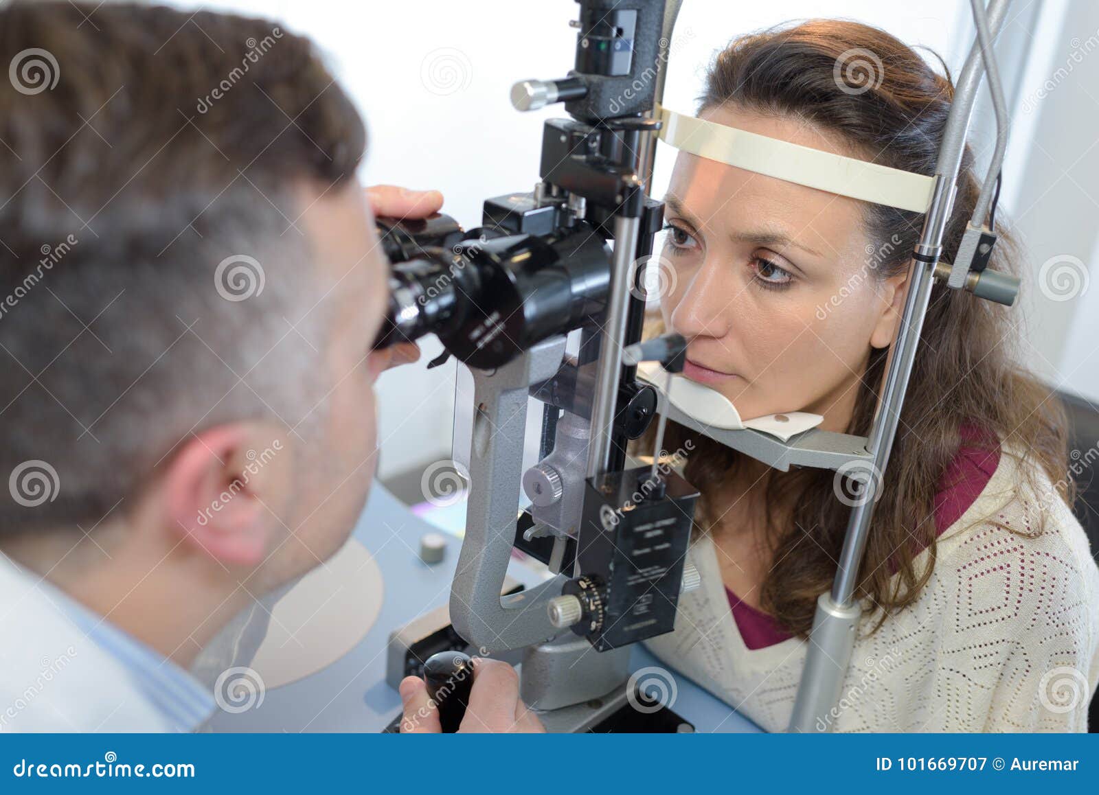 Woman Having Eye Checkup Stock Photos - Free & Royalty-Free Stock ...