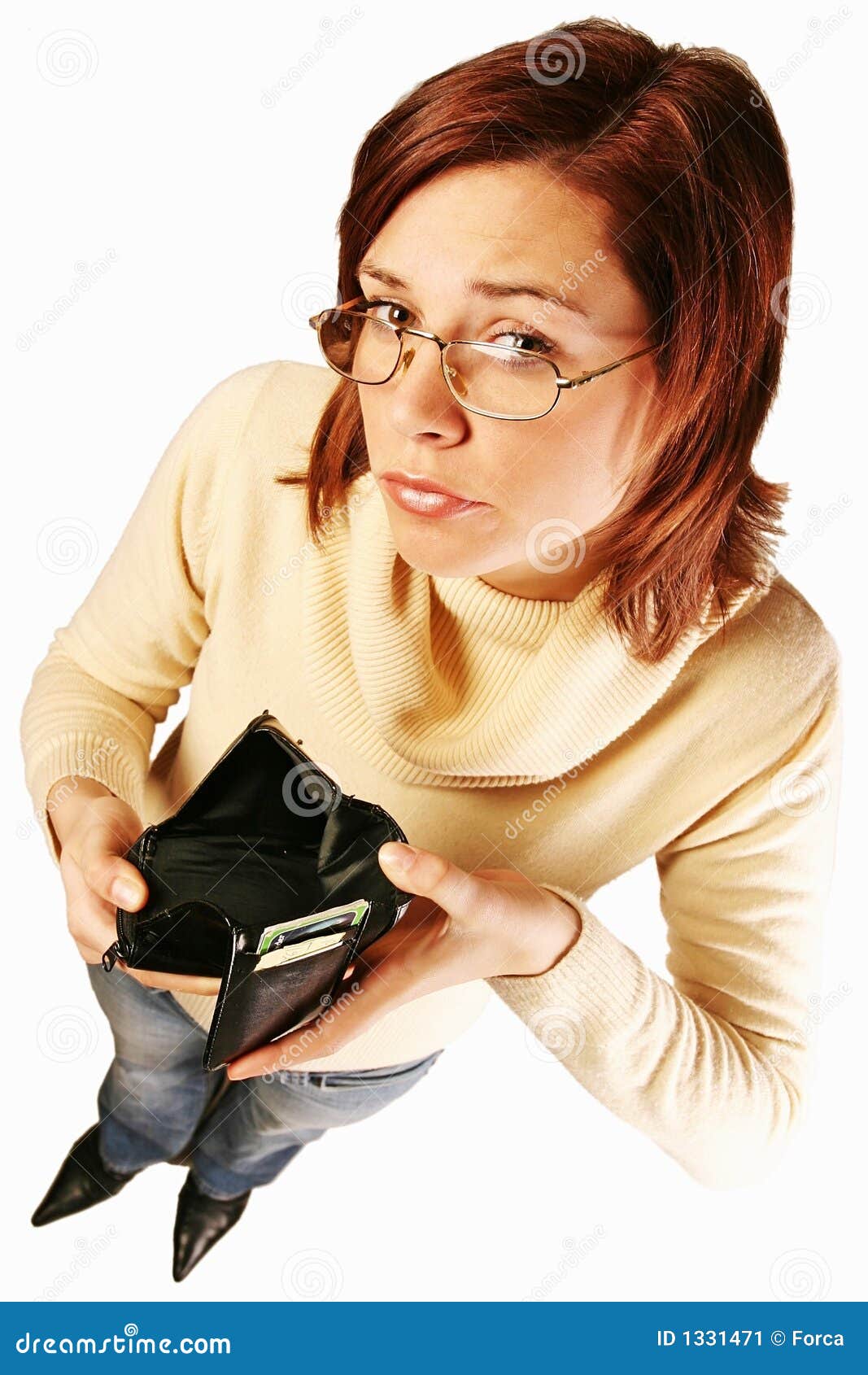 Woman Having Financial Problems Stock Image - Image of money, woman ...