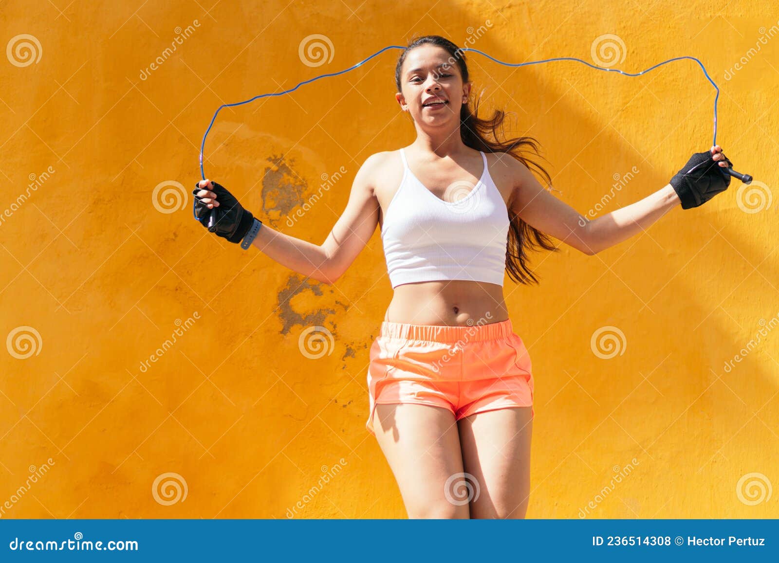 Woman Having Fun with Jump Rope Stock Photo - Image of jump, beautiful ...