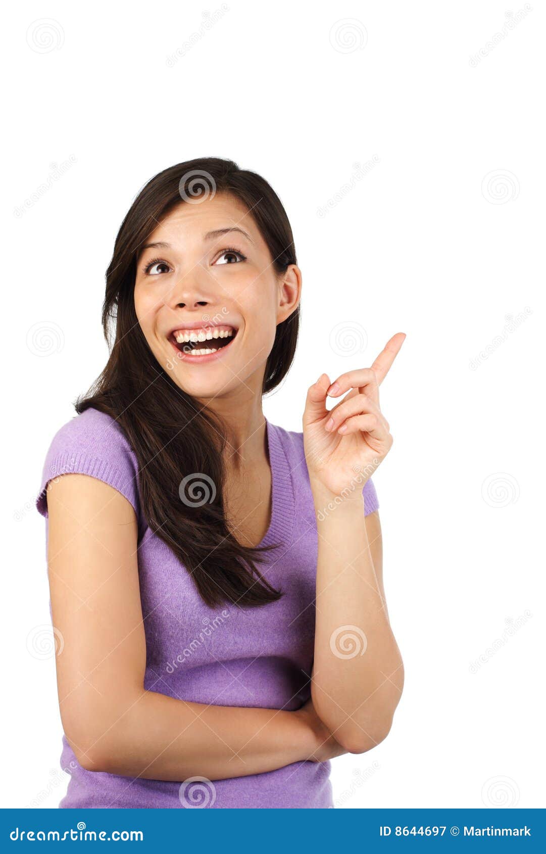 Woman having a good idea. stock image. Image of bright - 8644697