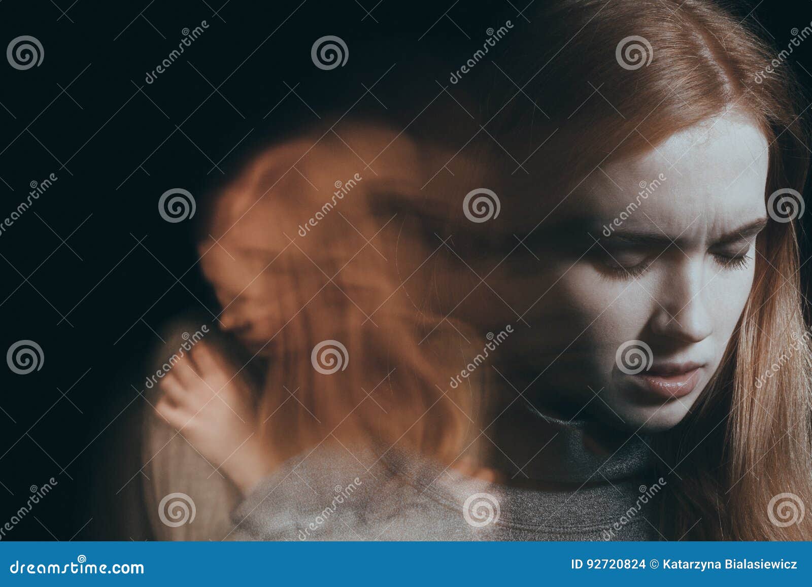Woman Having Nervous Breakdown Stock Photo - Image of nostalgia ...