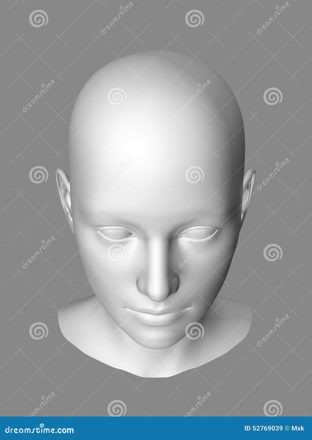 Woman head stock illustration. Illustration of colorful - 52769039