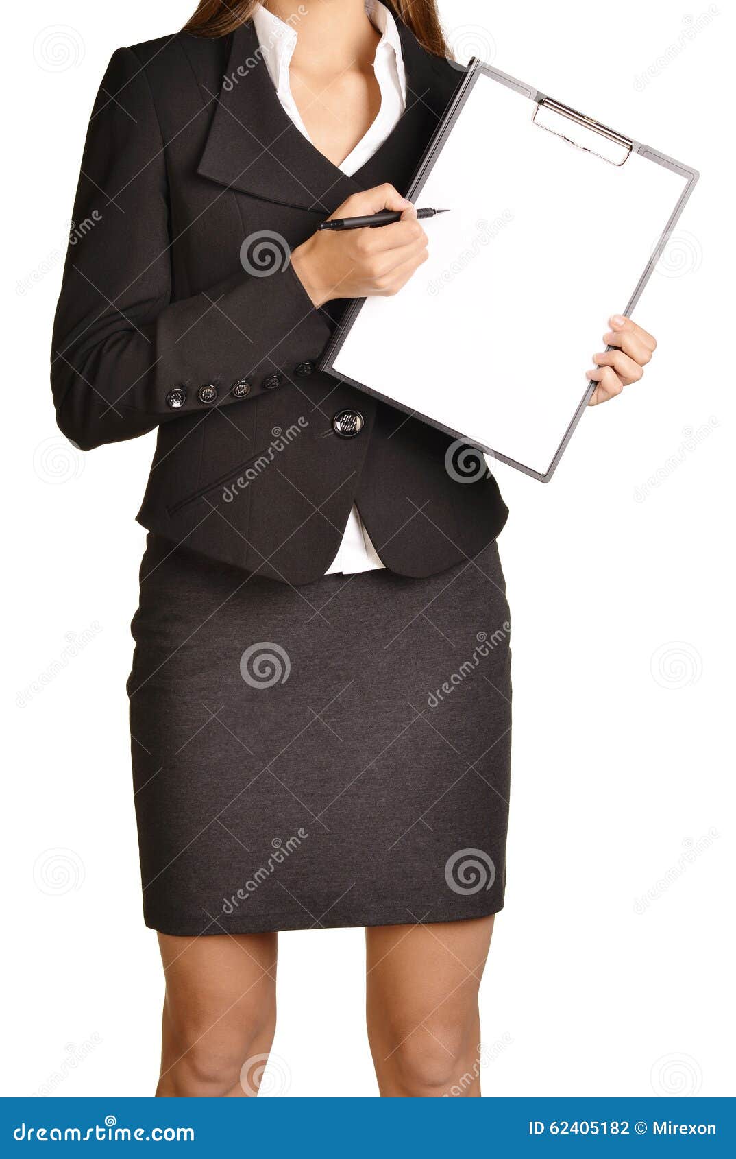 Woman Headless Holding A Blank White Board Stock Photography ...